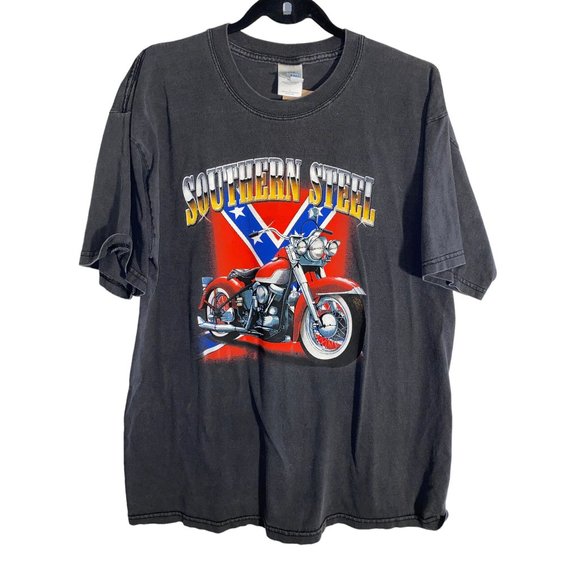 Vintage | Shirts | Vintage Southern Steel Biker Motorcycle Shirt | Poshmark